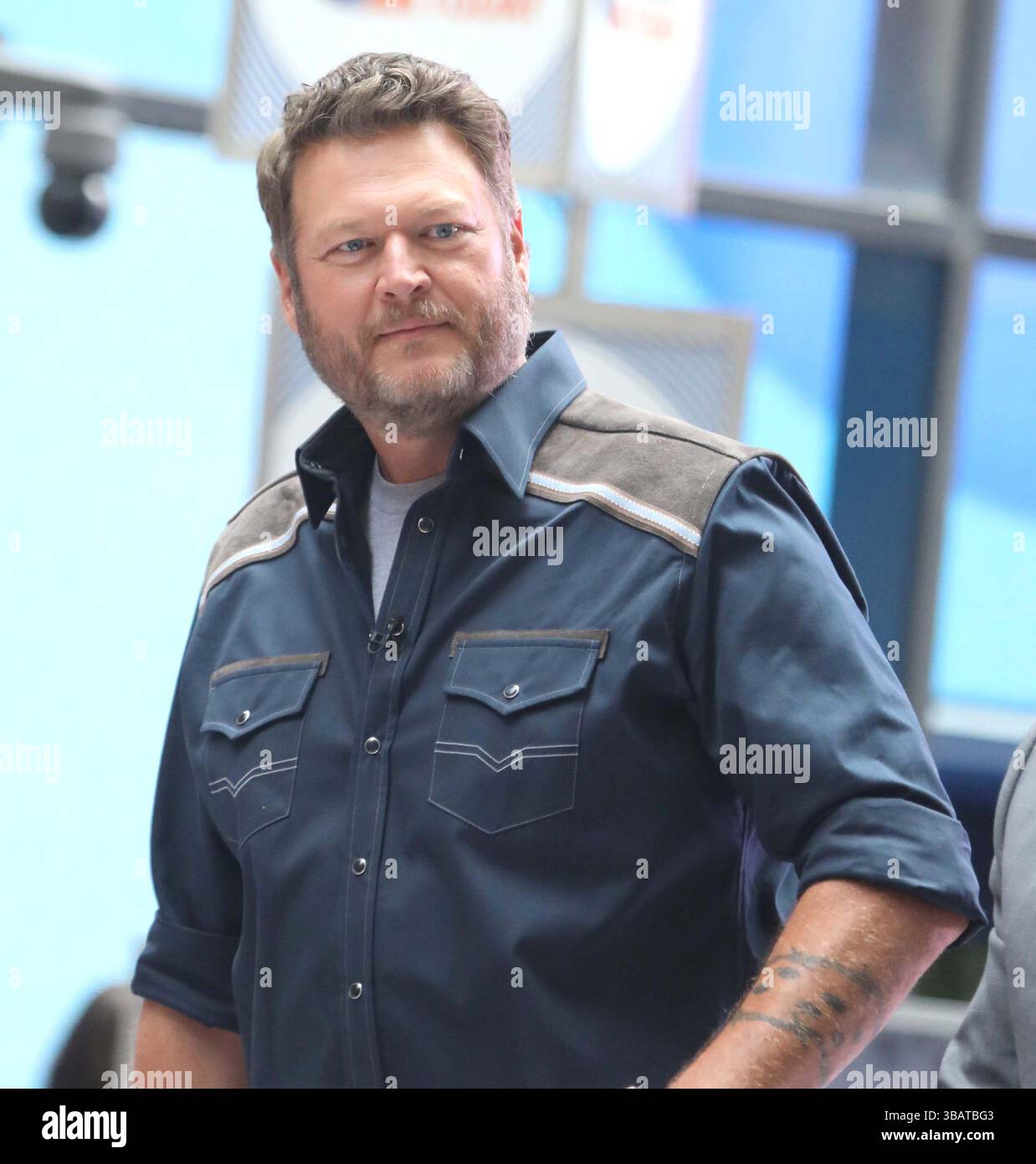 May 13, 2025, New York, New York, USA: Singer BLAKE SHELTON seen during ...