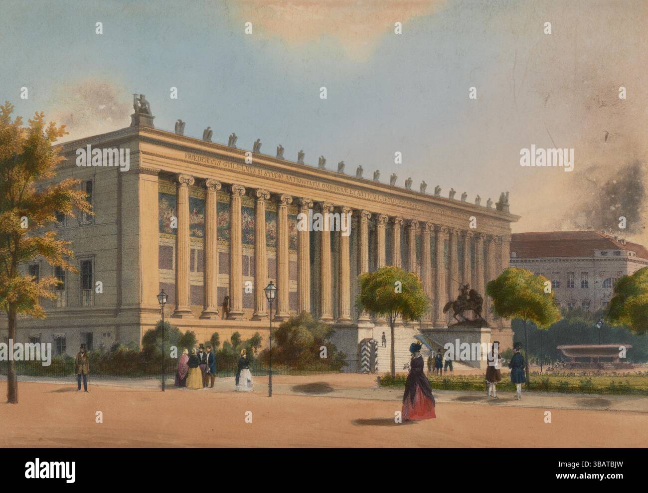 Berlin. The Royal Museum. Vintage German Art, circa 1850s Stock Photo ...