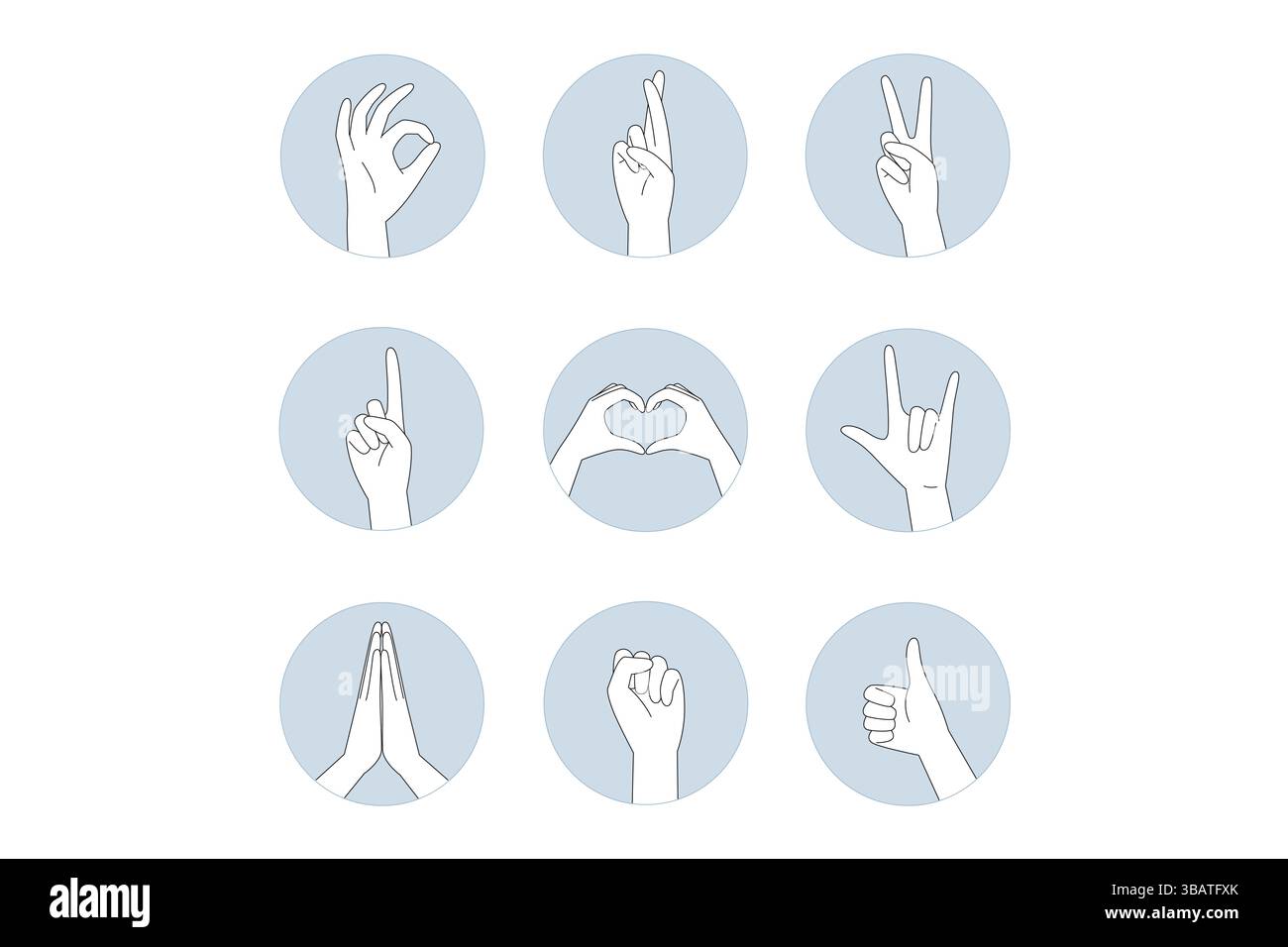 A Variety of Hand Gestures Used for Communication, Expression, and ...