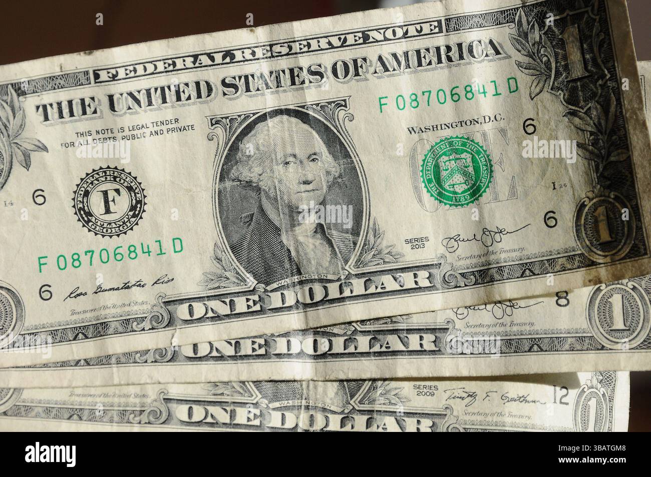 Copenhagen/ Denmark/13 MAY 2025/American dollars bills in one dollar ...