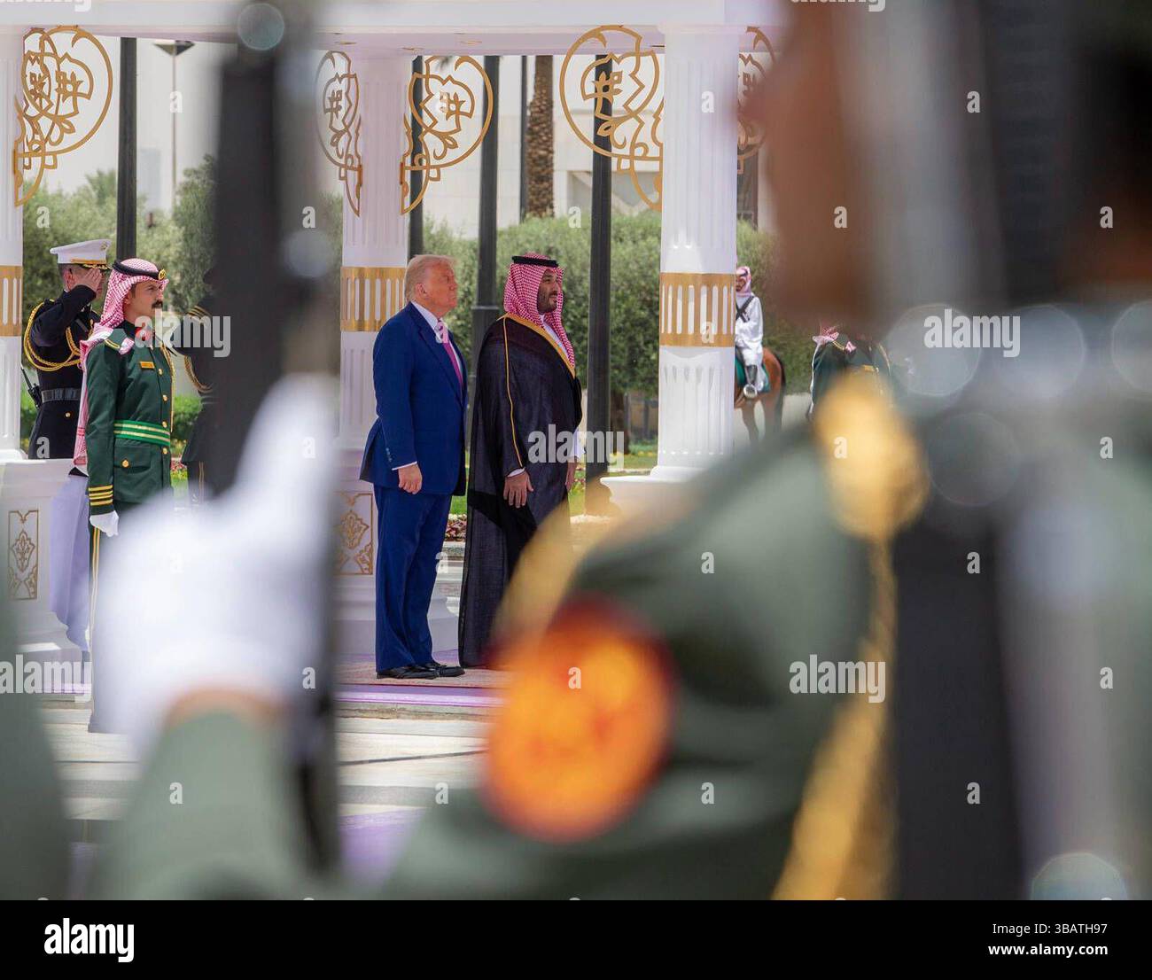Saudi Crown Prince Mohammed bin Salman receive U.S. President Donald ...