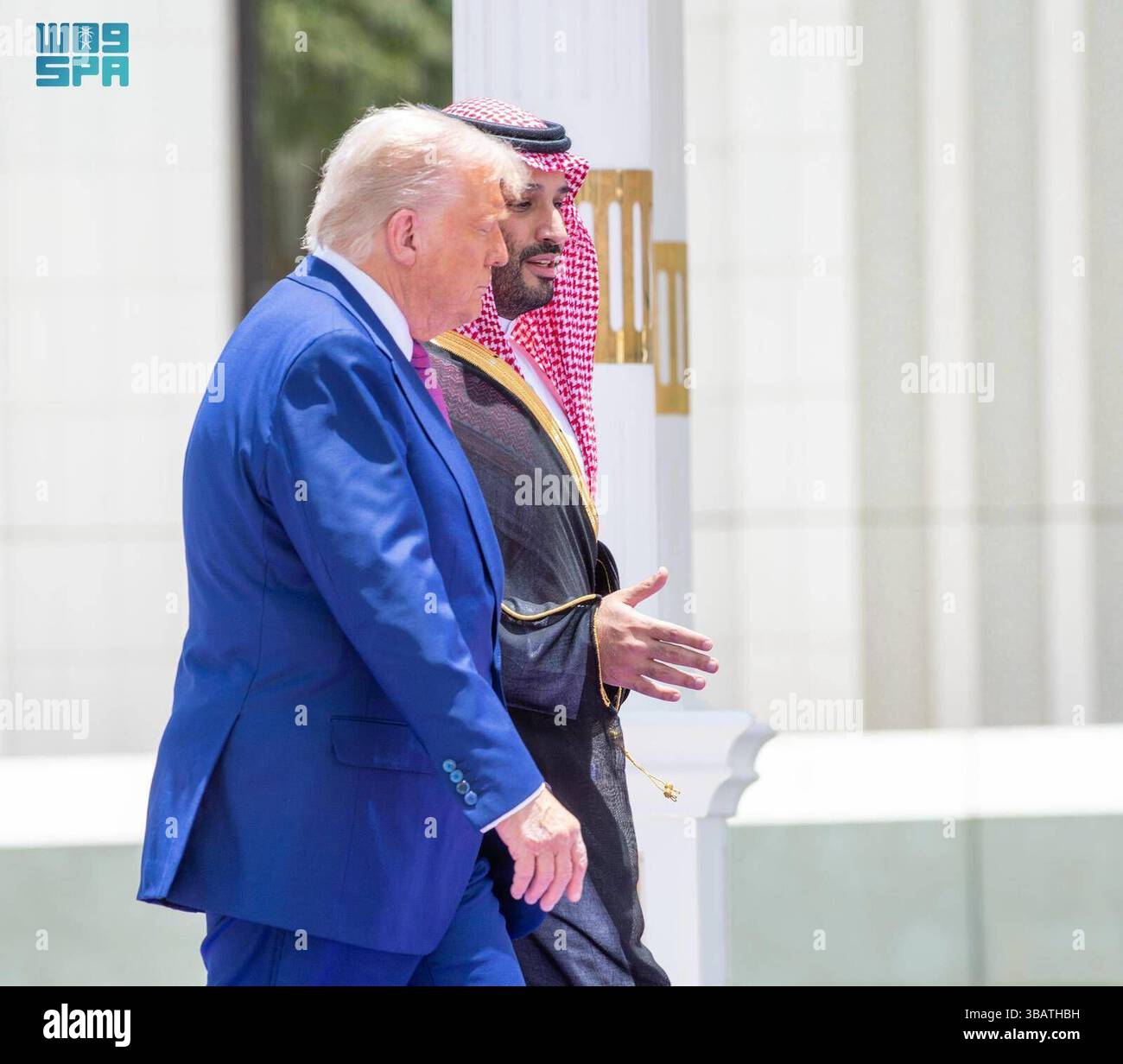 Saudi Crown Prince Mohammed bin Salman receive U.S. President Donald ...
