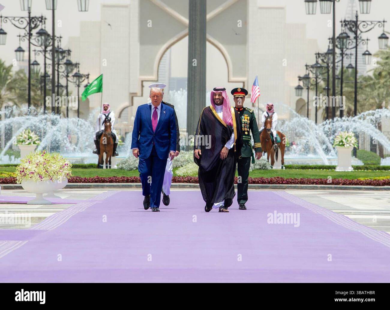 Saudi Crown Prince Mohammed bin Salman receive U.S. President Donald ...