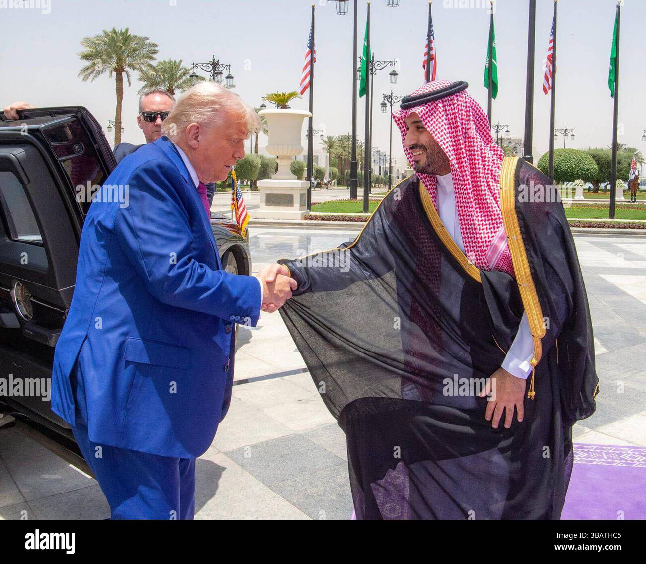 Saudi Crown Prince Mohammed bin Salman receive U.S. President Donald ...