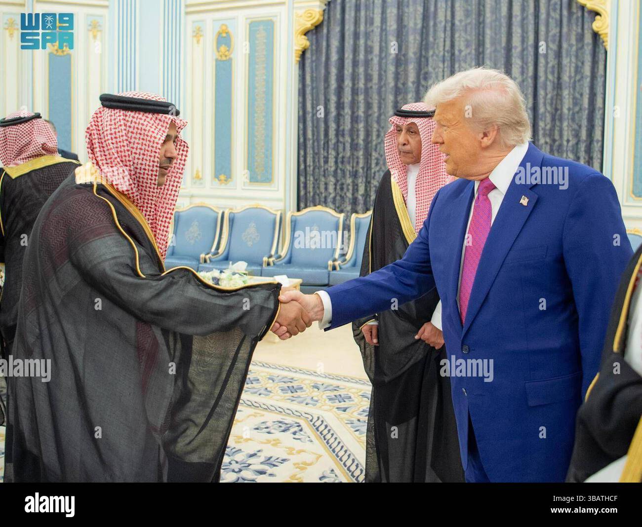 Saudi Crown Prince Mohammed bin Salman receive U.S. President Donald ...
