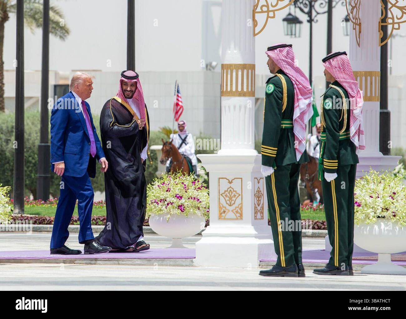 Saudi Crown Prince Mohammed bin Salman receive U.S. President Donald ...