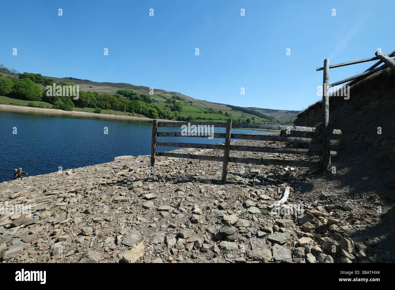 Low water at Ladybower reservoir in Sheffield Stock Photo - Alamy
