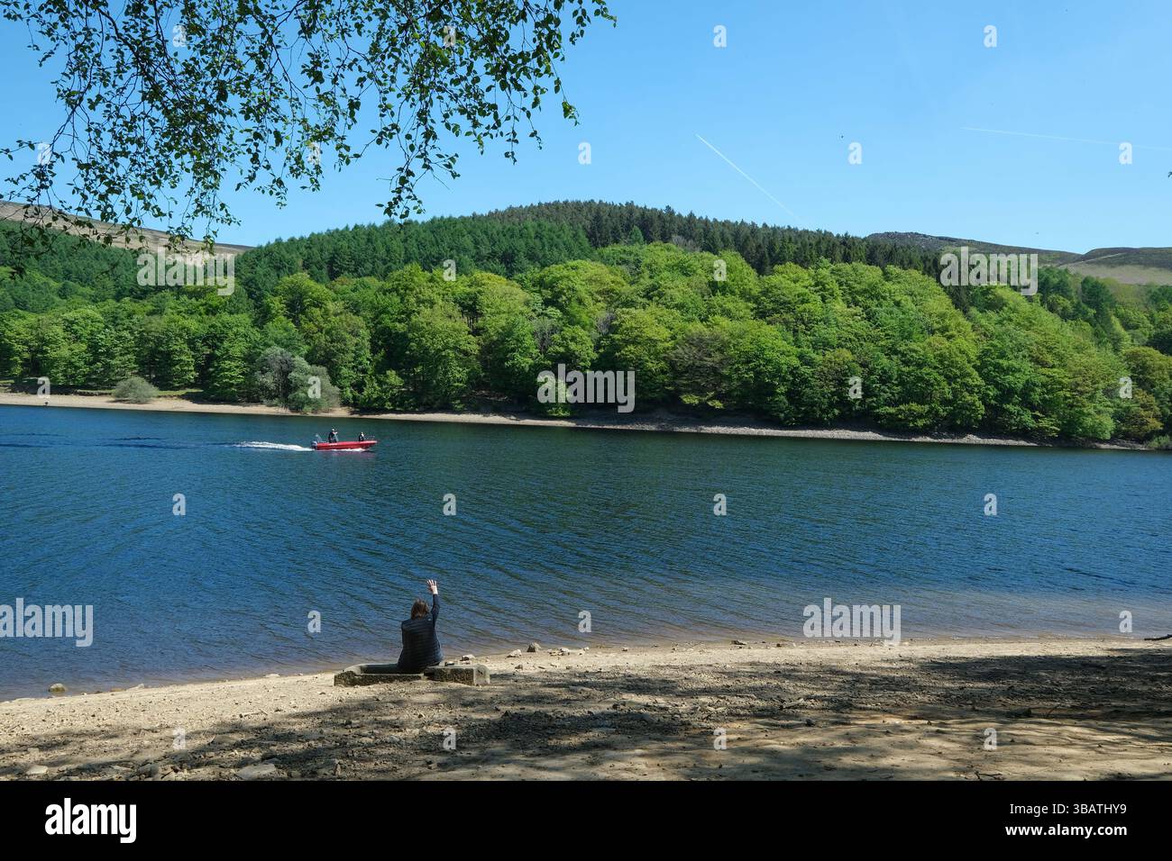 Low water at Ladybower reservoir in Sheffield Stock Photo - Alamy