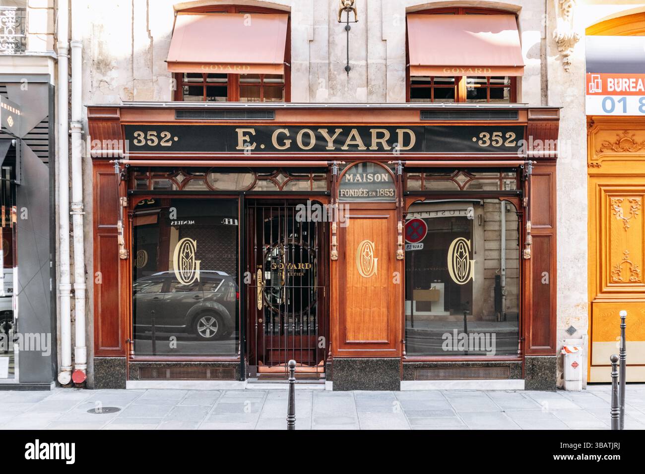 Paris, France - 23 February 2025: Goyard boutique facade on rue Saint ...