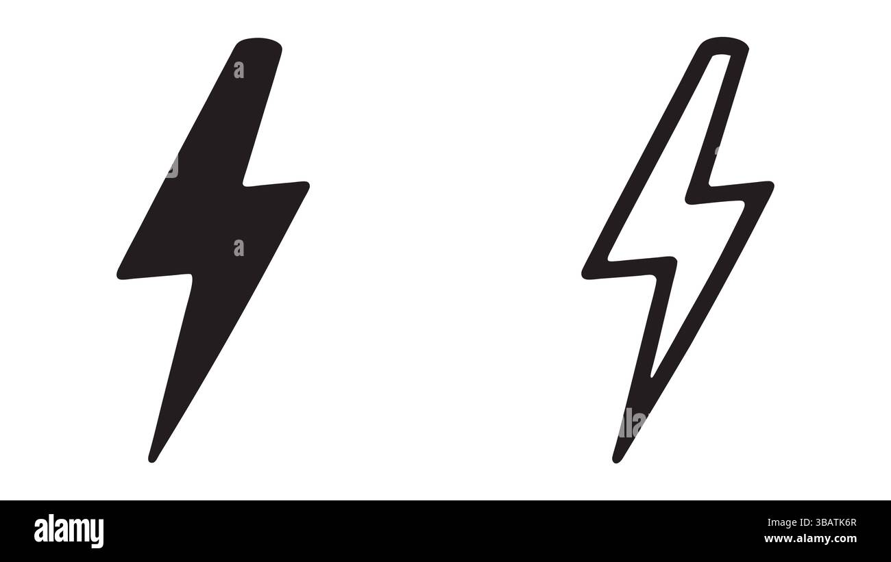 Lightning Bolt Vector, icon Stock Vector Image & Art - Alamy
