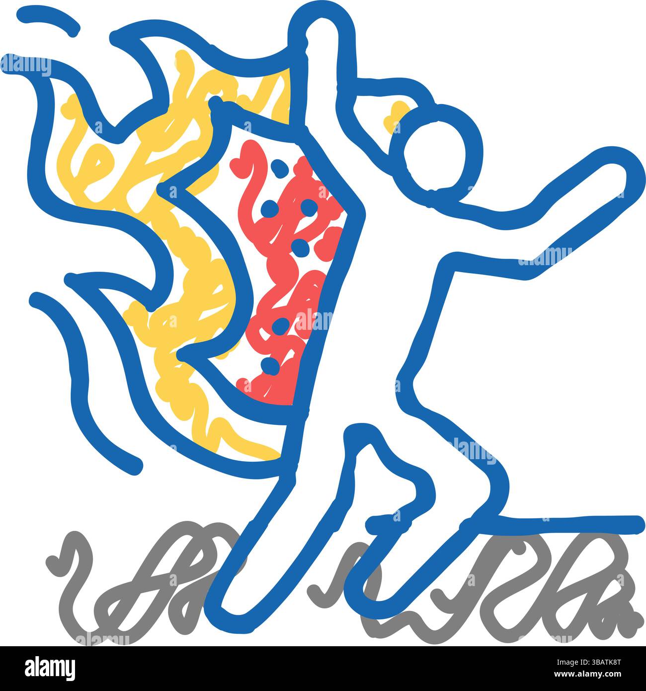 Man burning accident Cut Out Stock Images & Pictures - Alamy