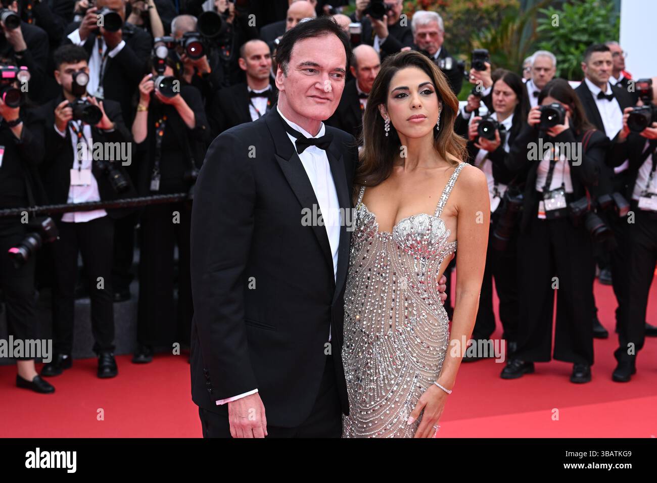 Quentin Tarantino and Daniella Tarantino attend the Partir Un Jour ...