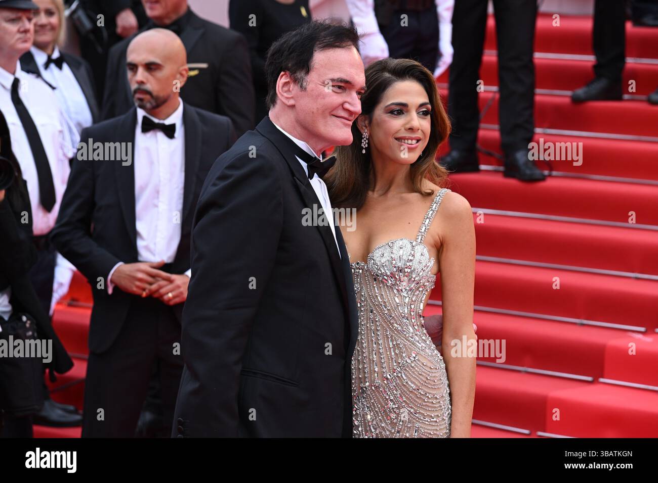Quentin Tarantino and Daniella Tarantino attend the Partir Un Jour ...