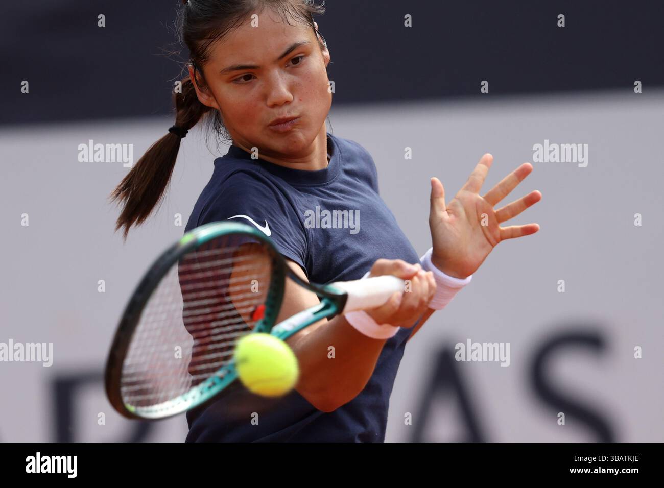 Emma Raducanu ranking 49 seen in action during the training session for ...
