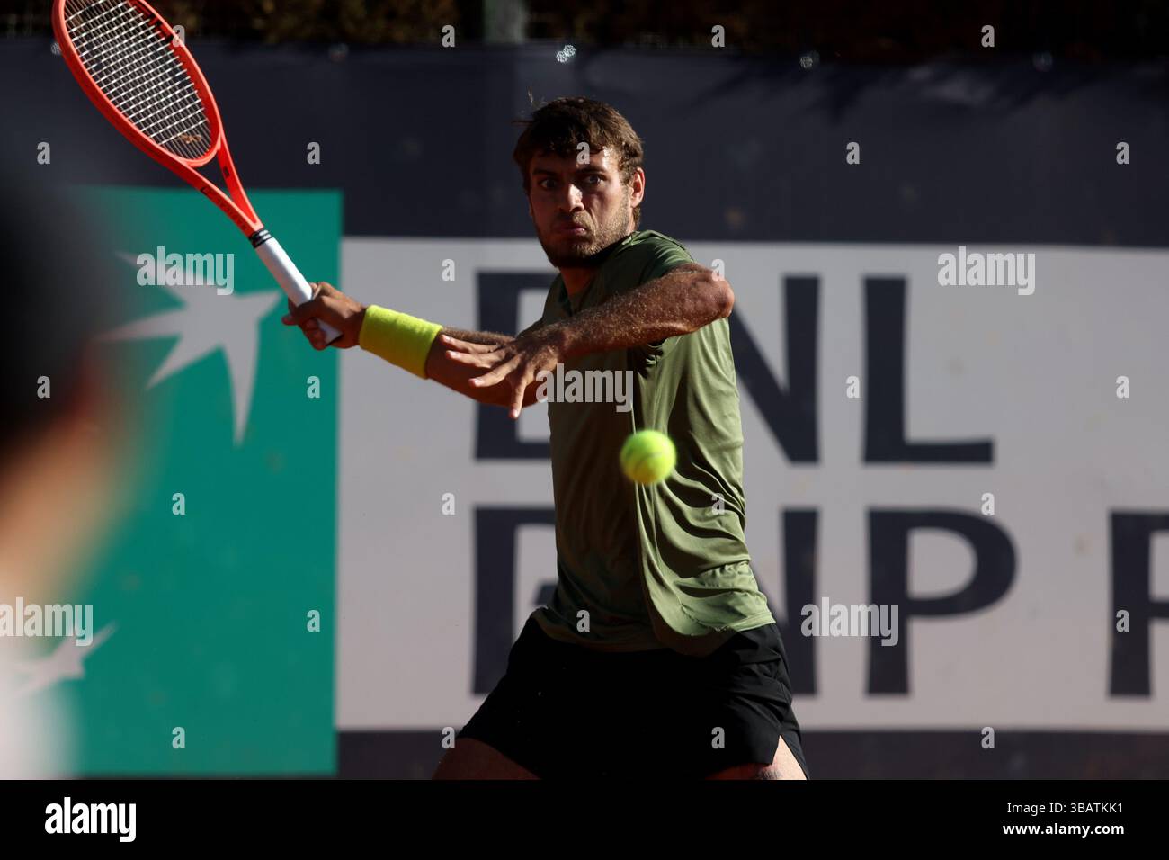 Flavio Cobolli ranking 34 seen in action during the training session ...