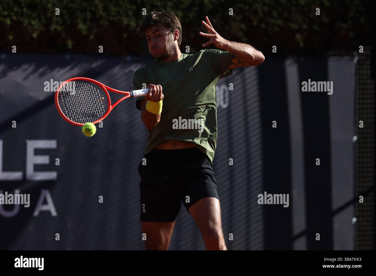 Flavio Cobolli ranking 34 seen in action during the training session ...