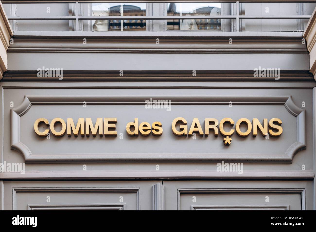 Paris, France - 23 February 2025: Comme des Garcons boutique facade on ...