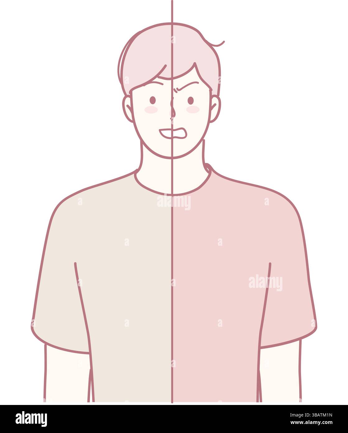 This illustration beautifully depicts the dual emotions of overwhelming ...