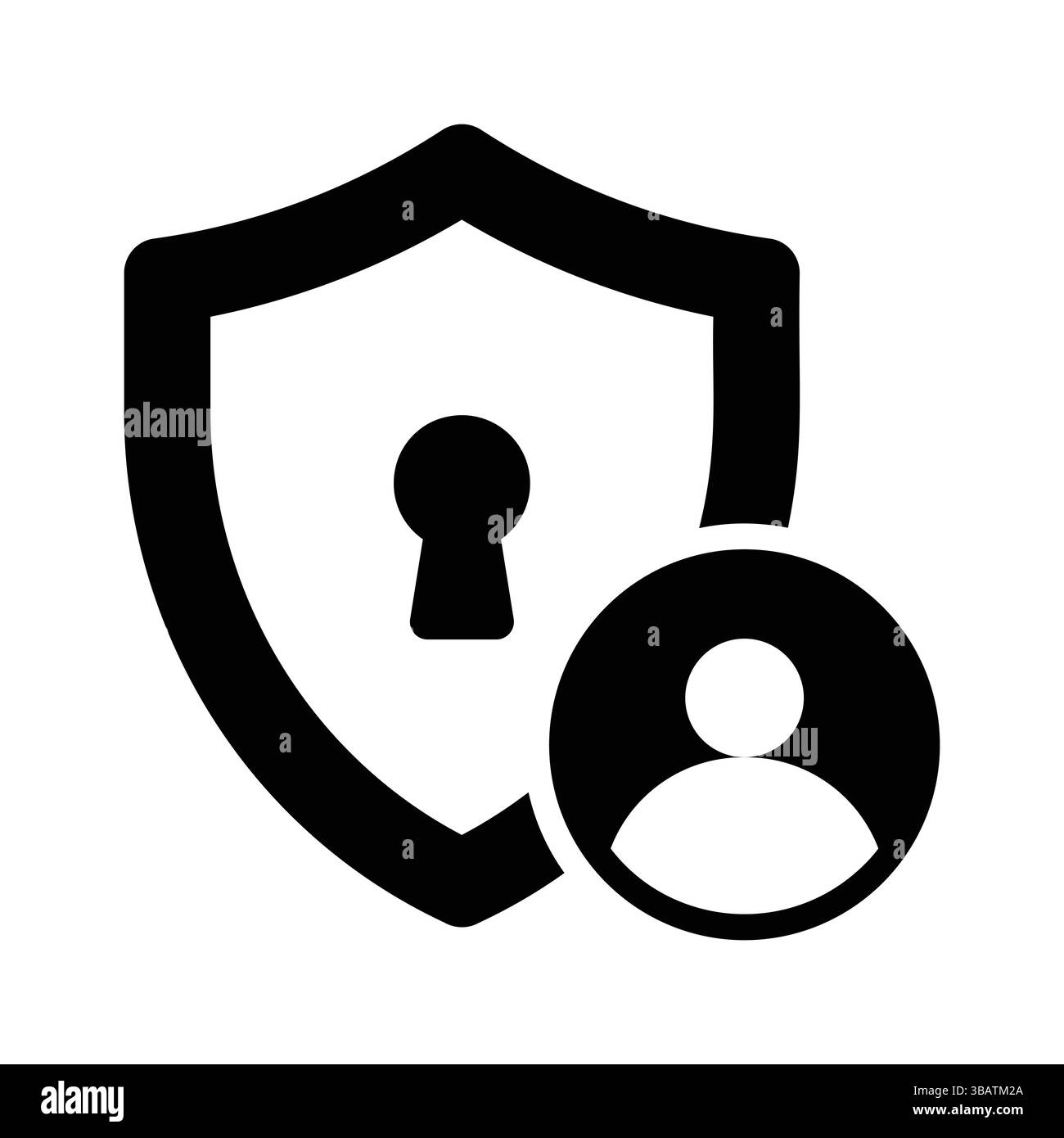 Shield with lock symbol to represent security or privacy Stock Vector Image & Art - Alamy