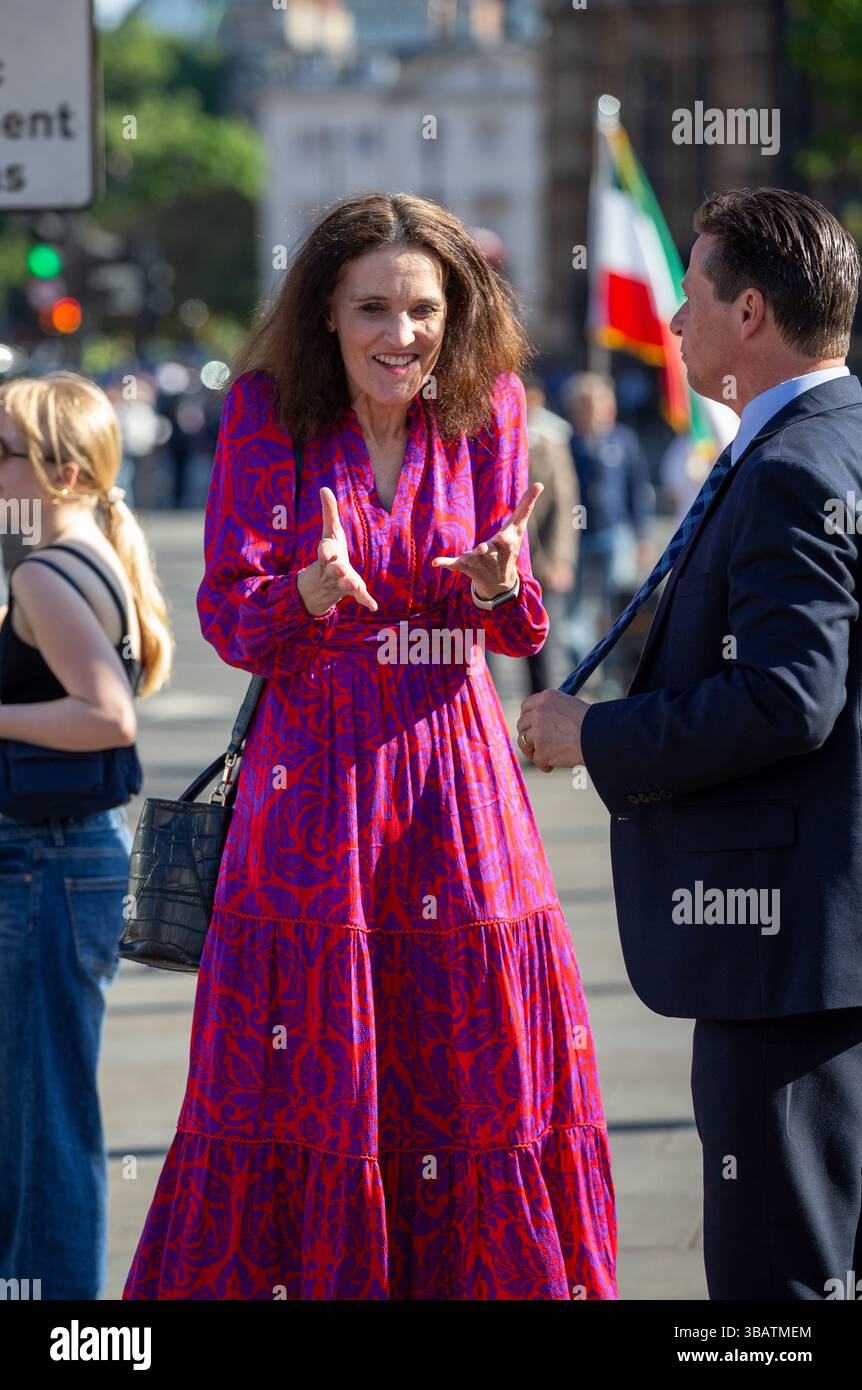 London, England, UK. 13th May, 2025. Theresa Villiers And Nigel ...