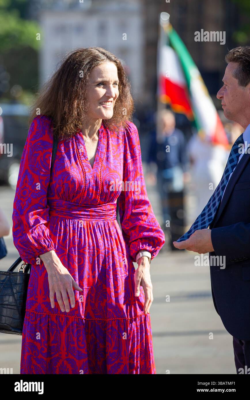 London, England, UK. 13th May, 2025. Theresa Villiers And Nigel ...