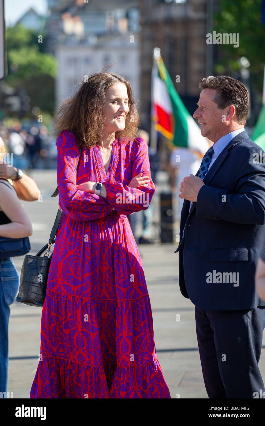 London, England, UK. 13th May, 2025. Theresa Villiers And Nigel ...