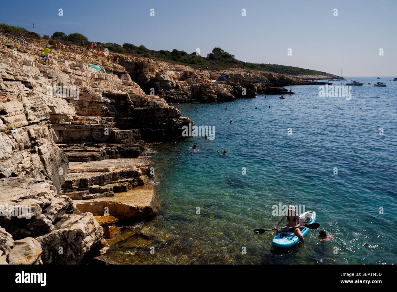 Premantura, Croatia - August 23, 2024: View of the Kamenjak National ...