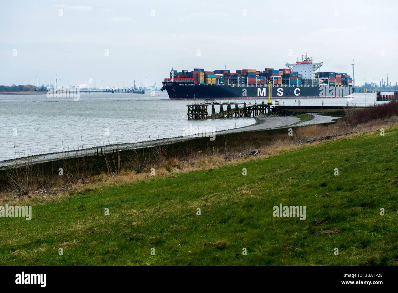 Large MCS Container Vessel Doel, Belgium. Large and huge MCS container ...