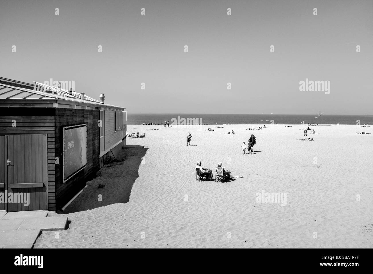 North Sea Beach Life Scheveningen, The Hague, Netherlands. People ...