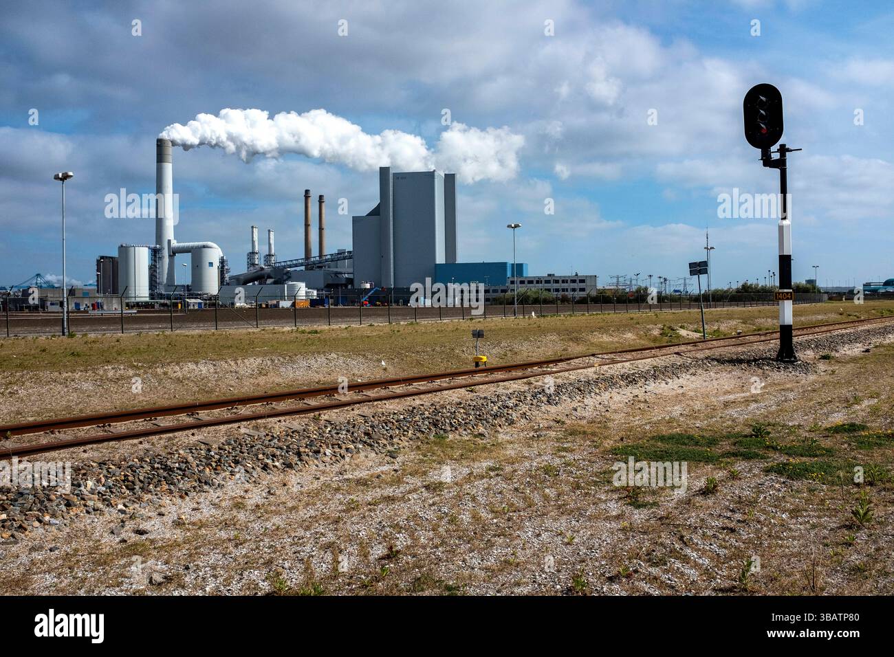 Industrial Estate Rotterdam, Netherlands. Newly build but still ...