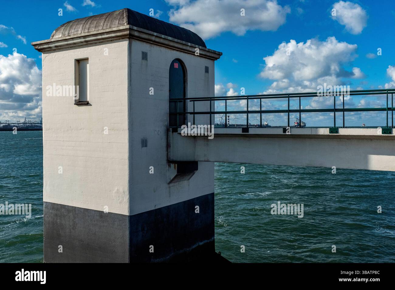 Metering Construction Hook of Holland, Netherlands. Little, industrial ...