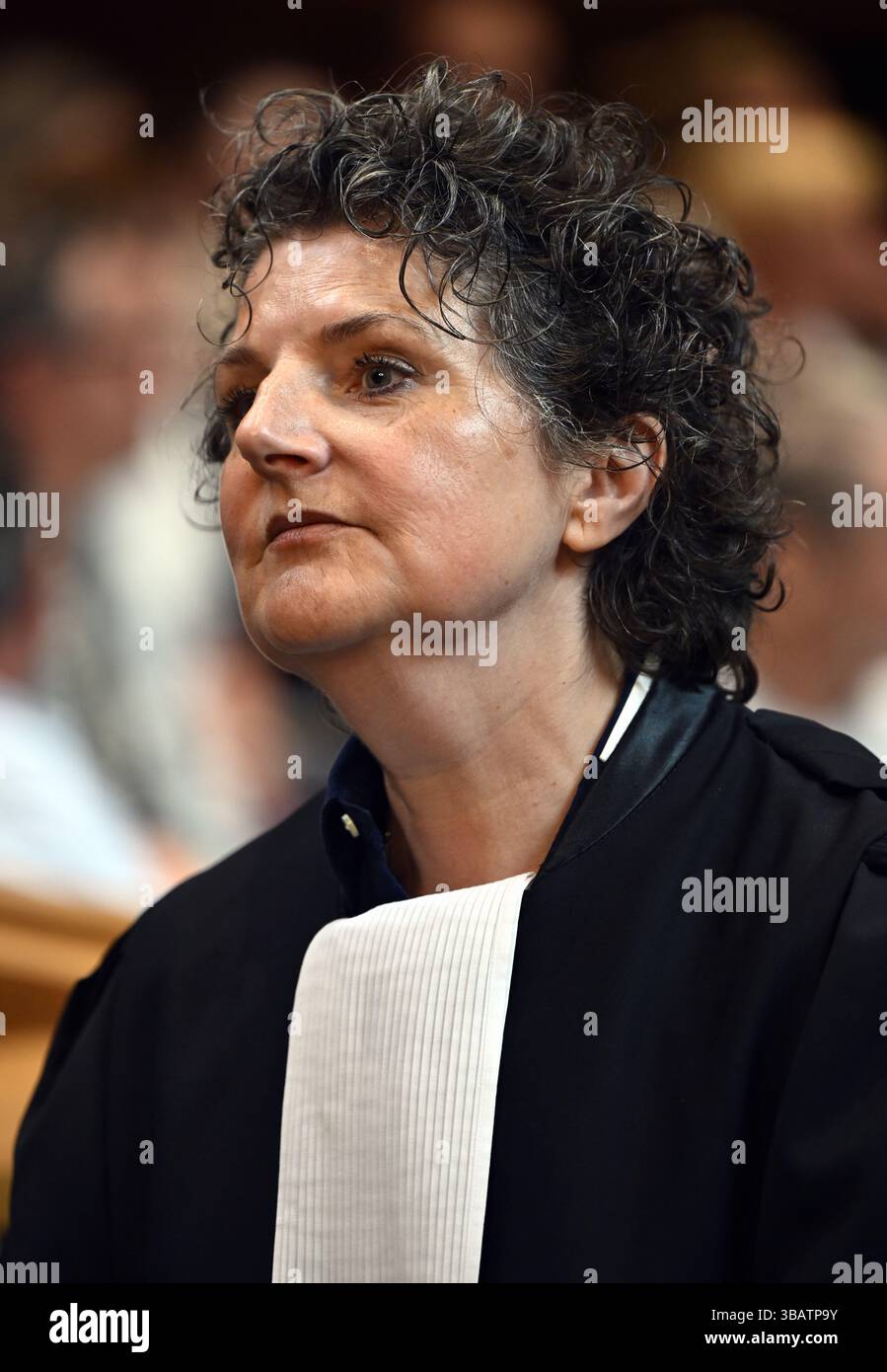 Lawyer Chantal Van Den Bosch representing the civil parties pictured ...