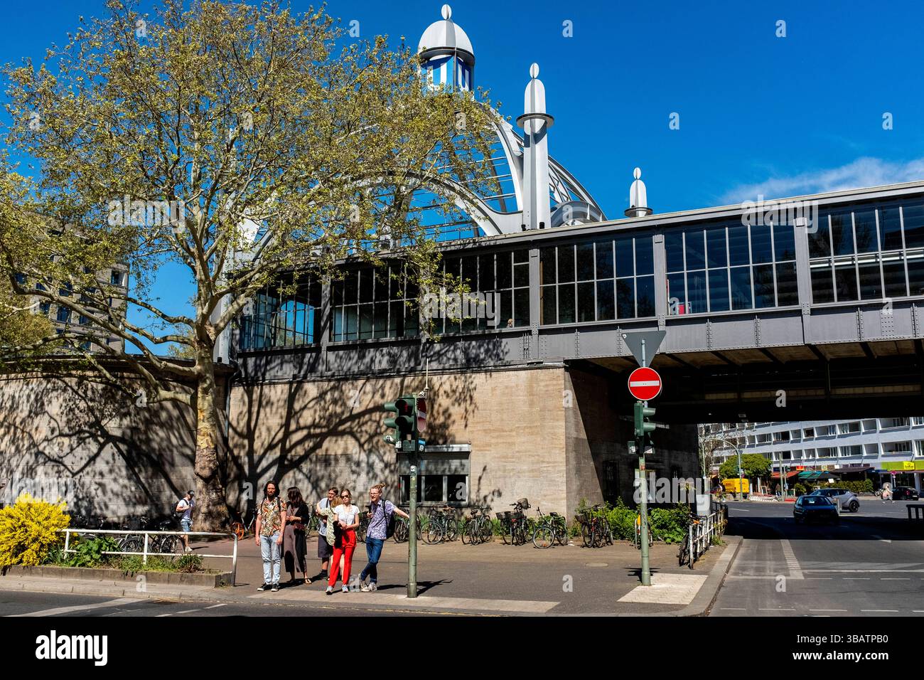 U-Bahn Station Nollendorfplatz Berlin, Germany. The above ground U-Bahn ...