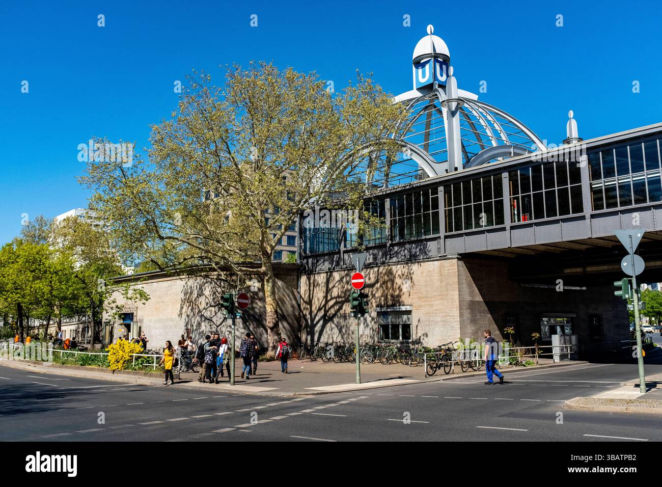 U-Bahn Station Nollendorfplatz Berlin, Germany. The above ground U-Bahn ...