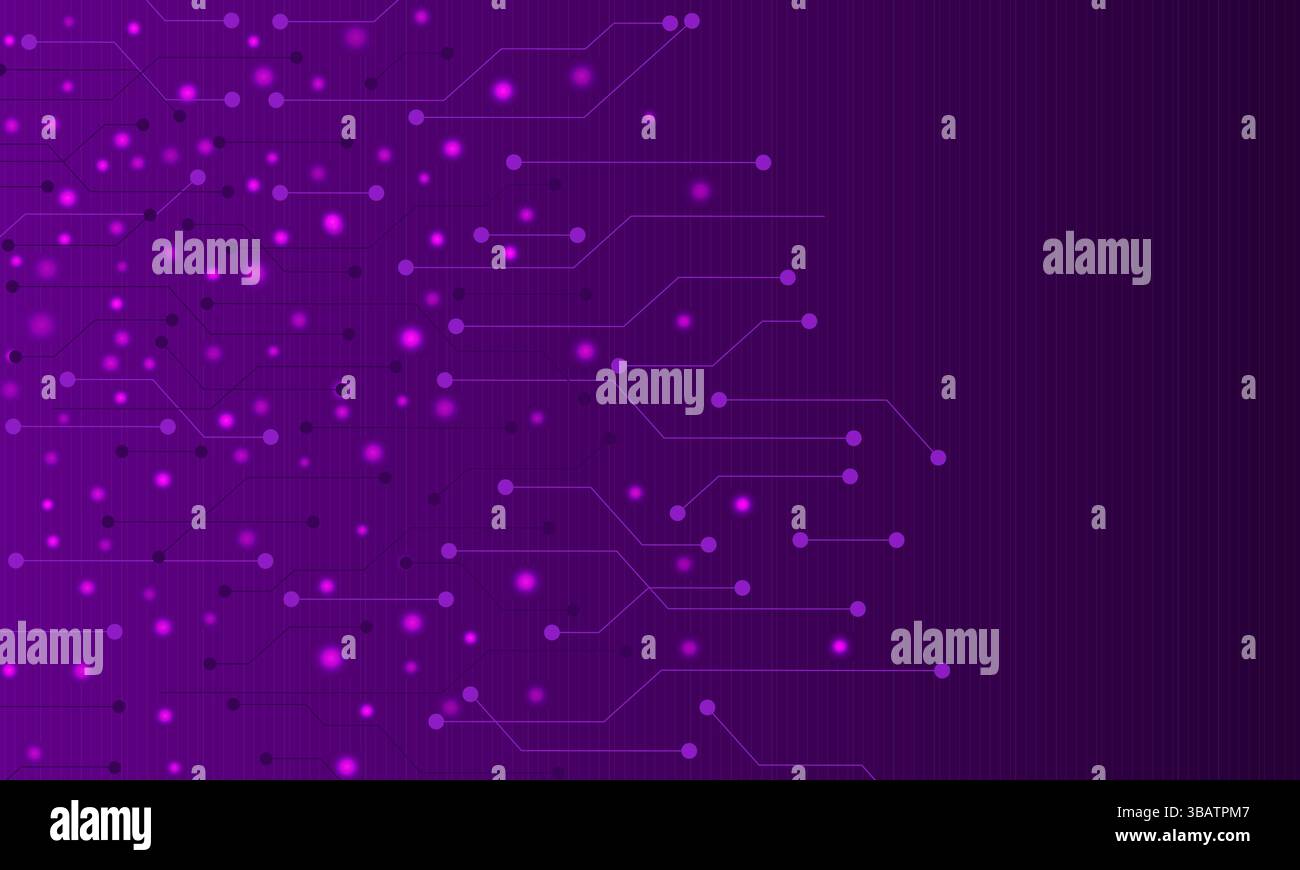 Purple circuit space computer hi-res stock photography and images - Alamy