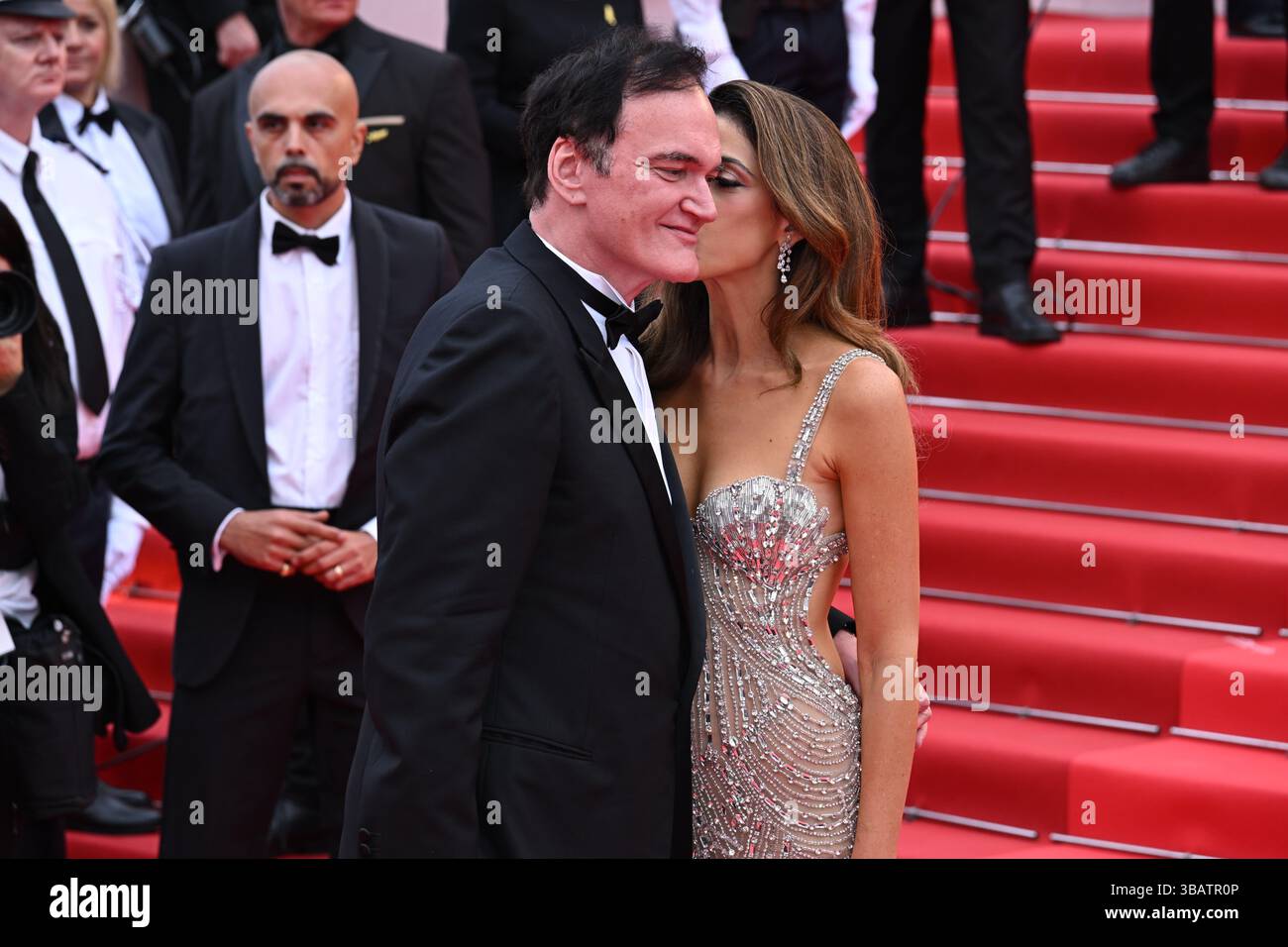 Quentin Tarantino and Daniella Tarantino attend the Partir Un Jour ...
