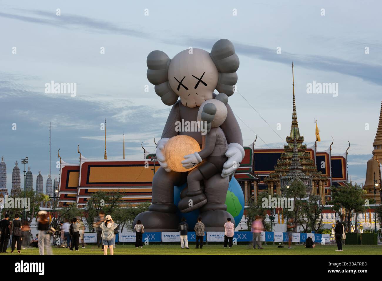 BANGKOK, THAILAND MAY 13, 2025 - The inflatable sculpture COMPANION an ...