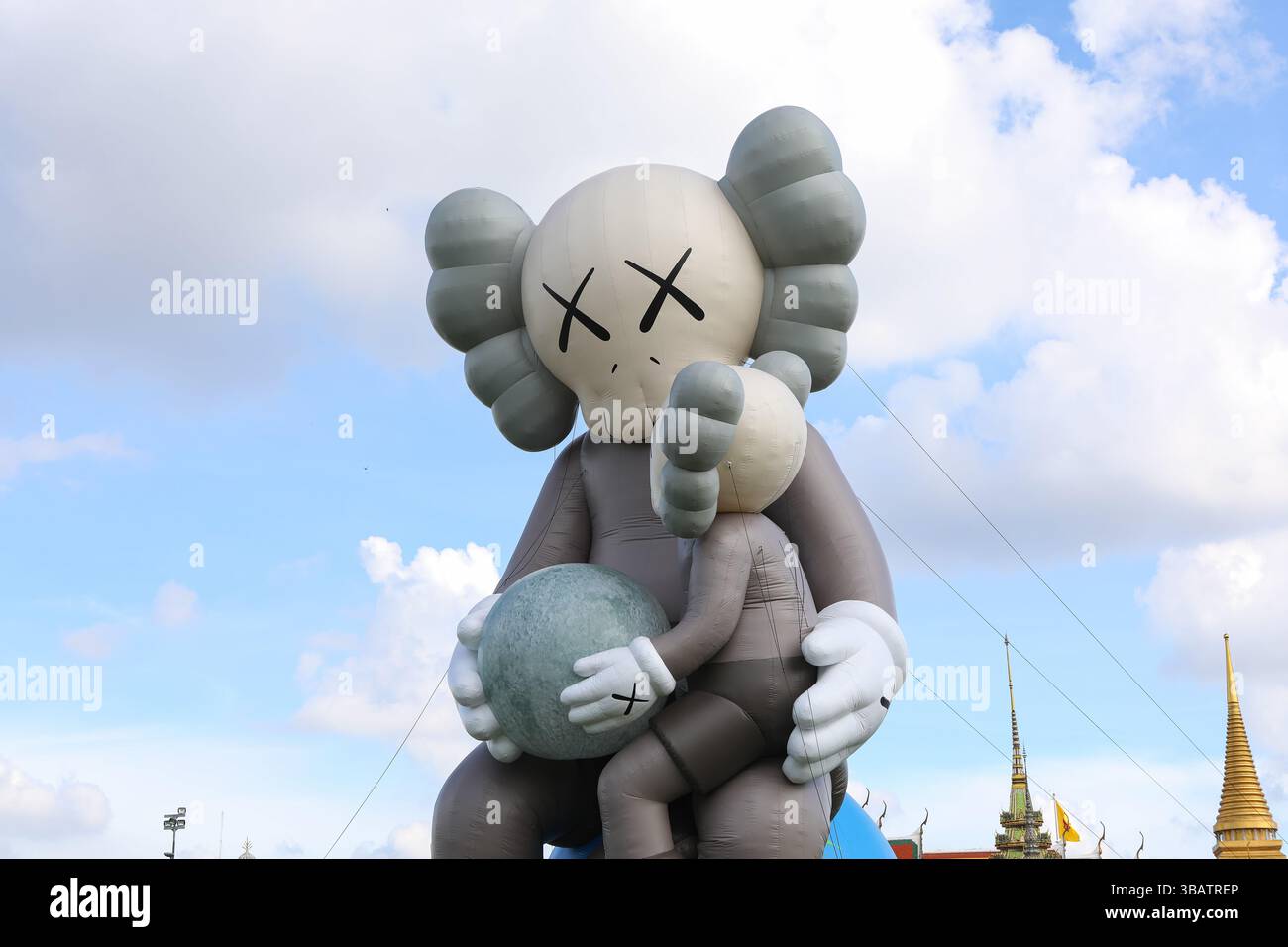 BANGKOK, THAILAND MAY 13, 2025 - The inflatable sculpture COMPANION an ...