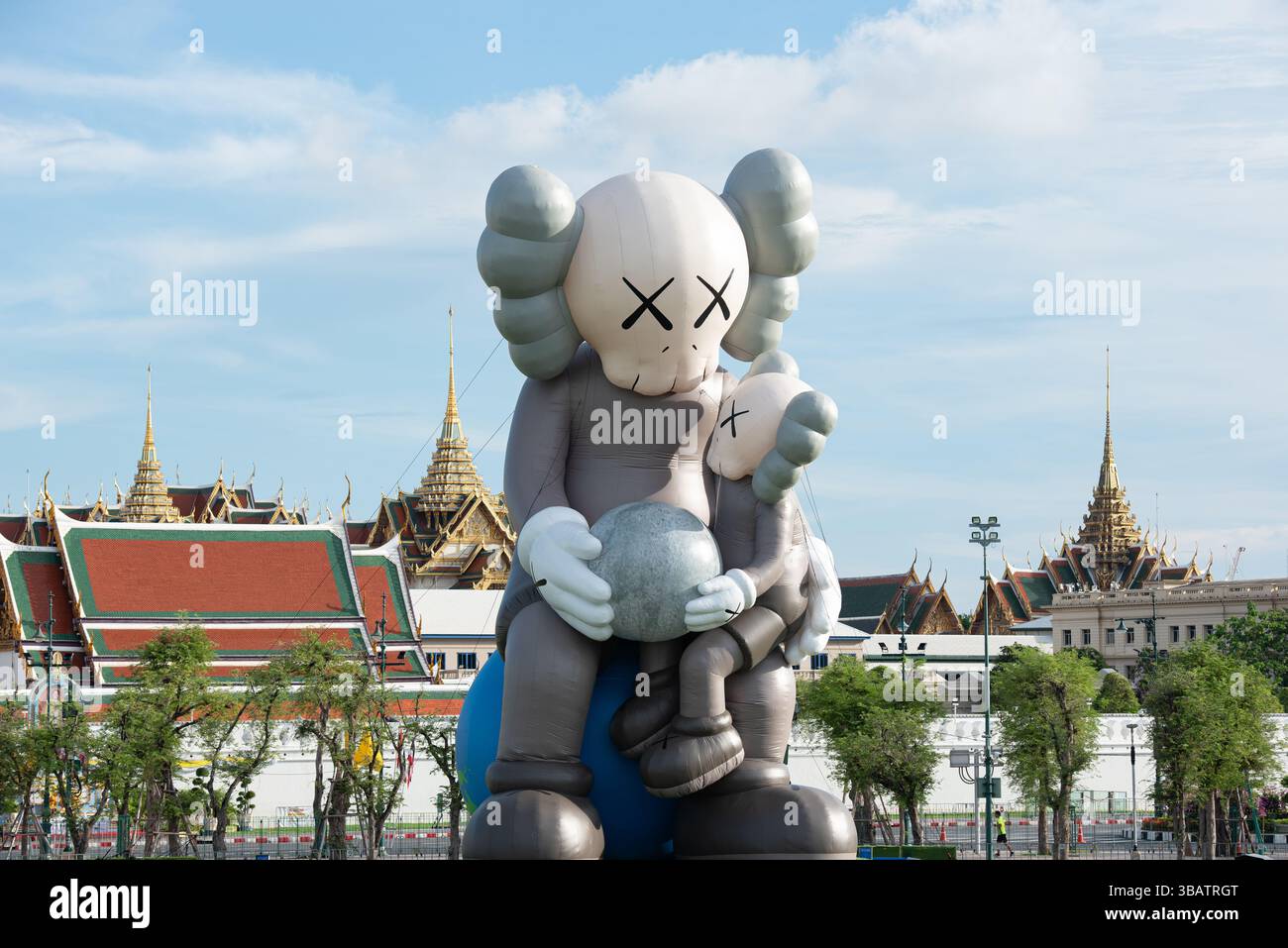 BANGKOK, THAILAND MAY 13, 2025 - The inflatable sculpture COMPANION an ...