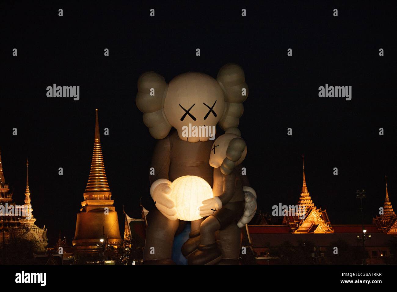 BANGKOK, THAILAND MAY 13, 2025 - The inflatable sculpture COMPANION an ...