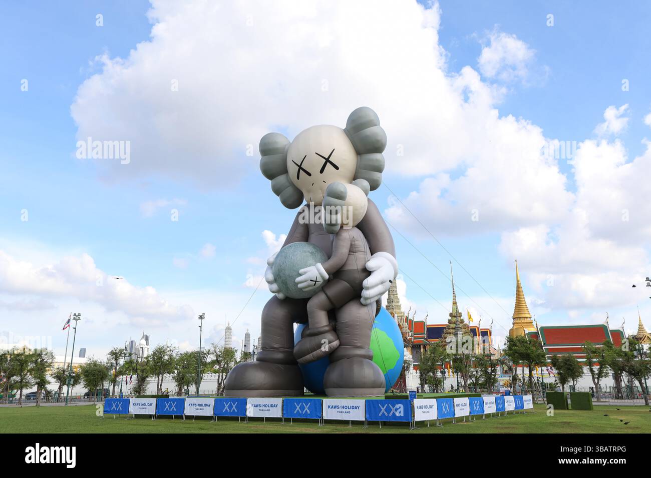 BANGKOK, THAILAND MAY 13, 2025 - The inflatable sculpture COMPANION an ...
