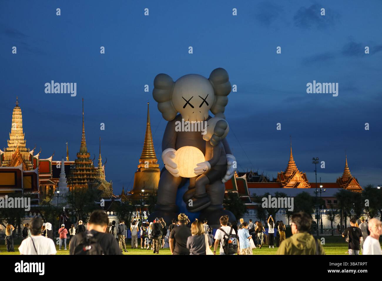 BANGKOK, THAILAND MAY 13, 2025 - The inflatable sculpture COMPANION an ...