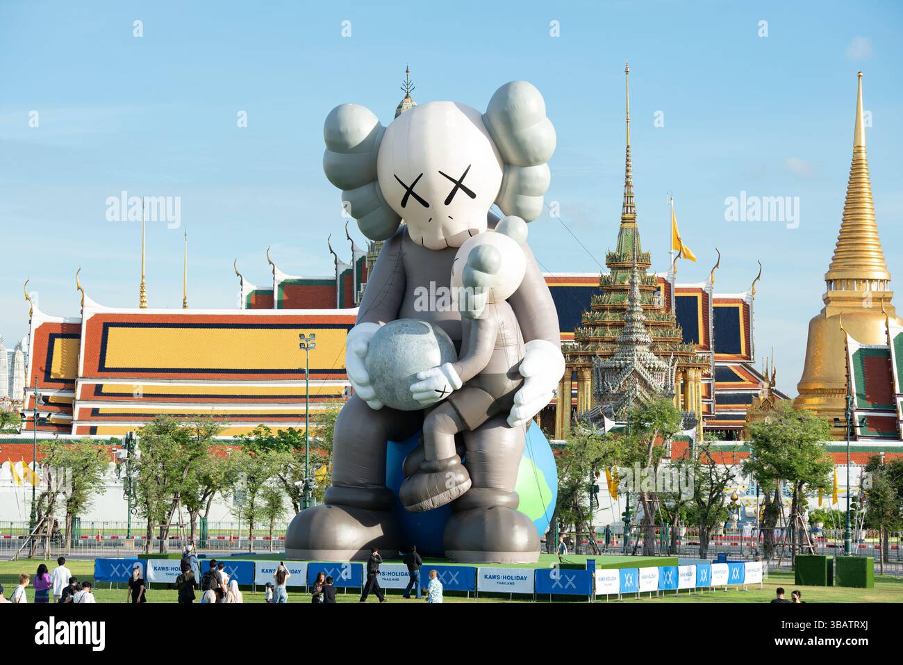 BANGKOK, THAILAND MAY 13, 2025 - The inflatable sculpture COMPANION an ...