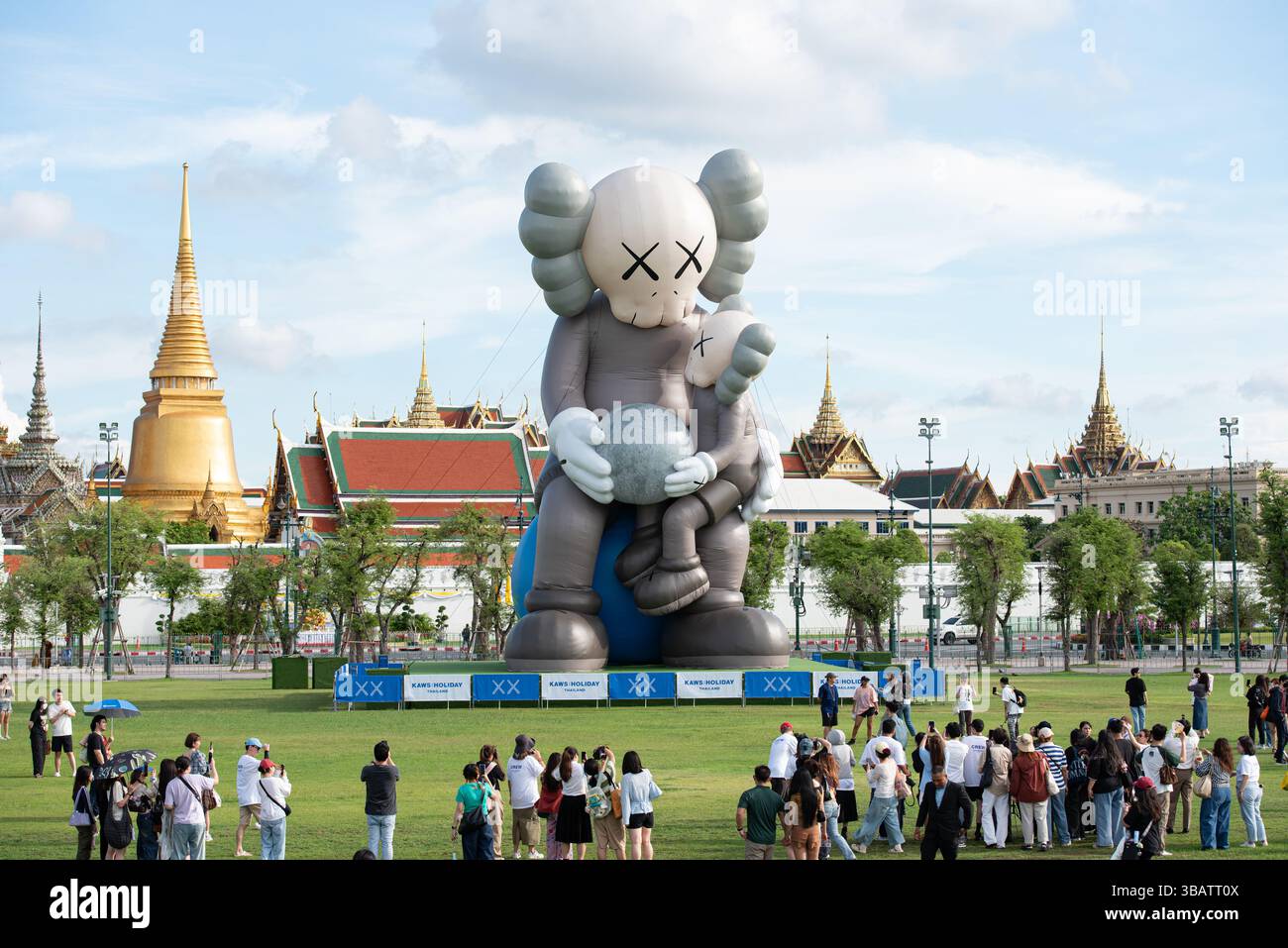 BANGKOK, THAILAND MAY 13, 2025 - The inflatable sculpture COMPANION an ...