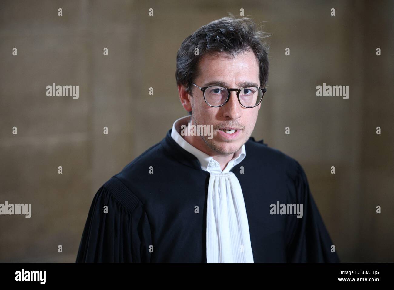 Paris, France. 13th May, 2025. Lawyer Gabriel Dumenil after the trial ...