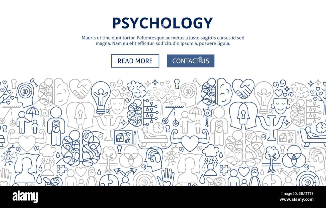 Psychology Banner Design Stock Vector Image & Art - Alamy