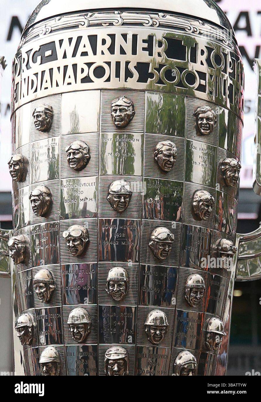 INDIANAPOLIS, IN - MAY 13: A detailed close up of the faces on the Borg ...