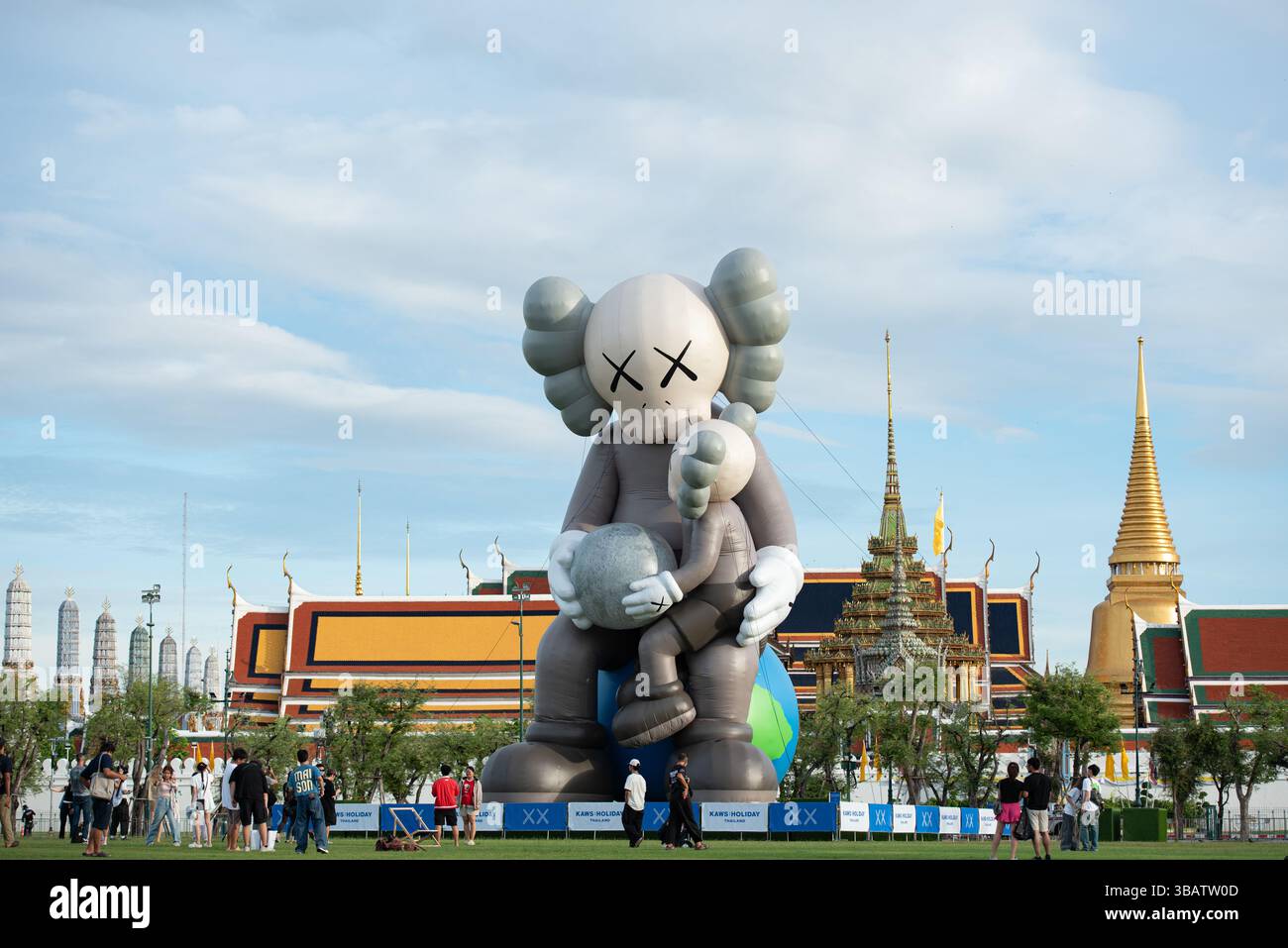 BANGKOK, THAILAND MAY 13, 2025 - The inflatable sculpture COMPANION an ...