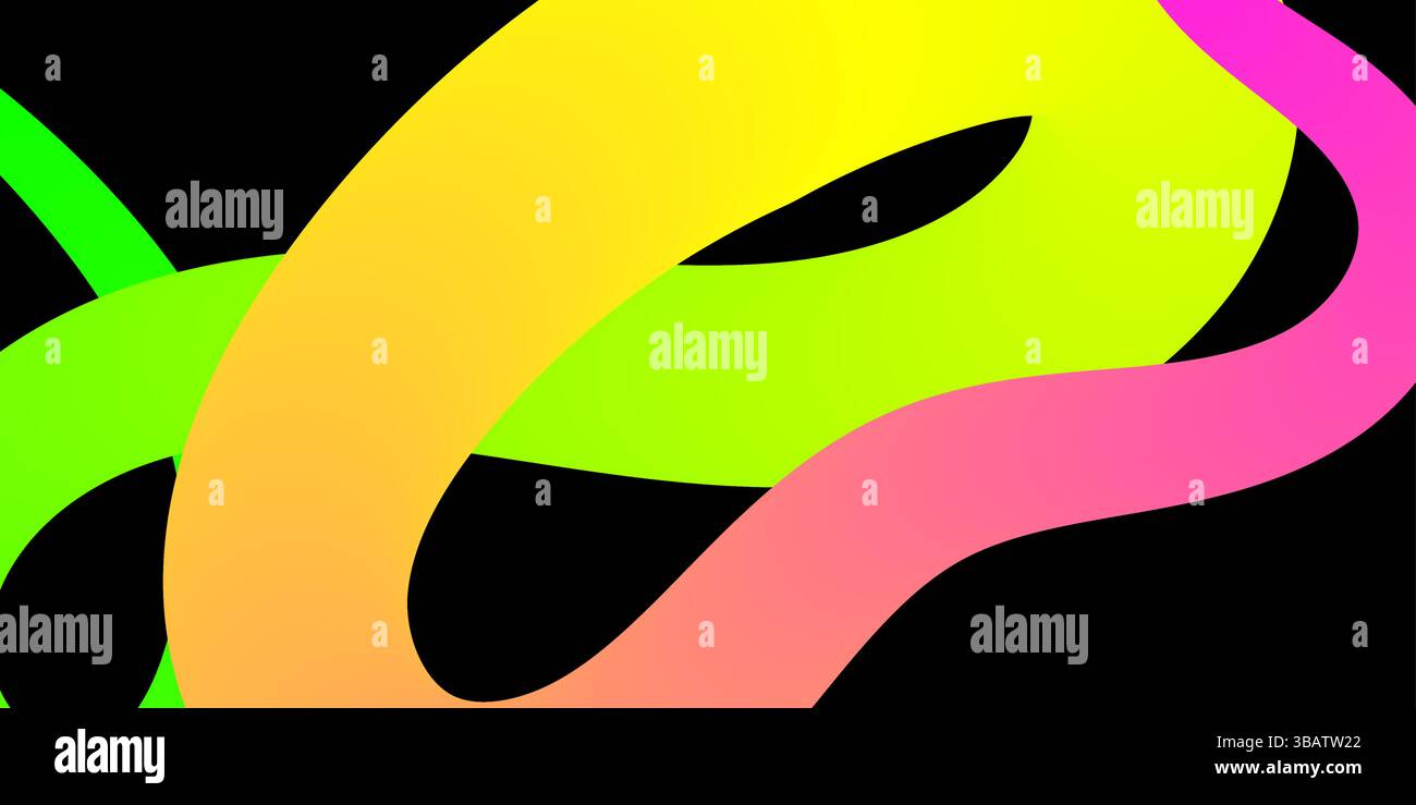 gradient color lines. curved dynamic wave. Vector illustration Stock ...