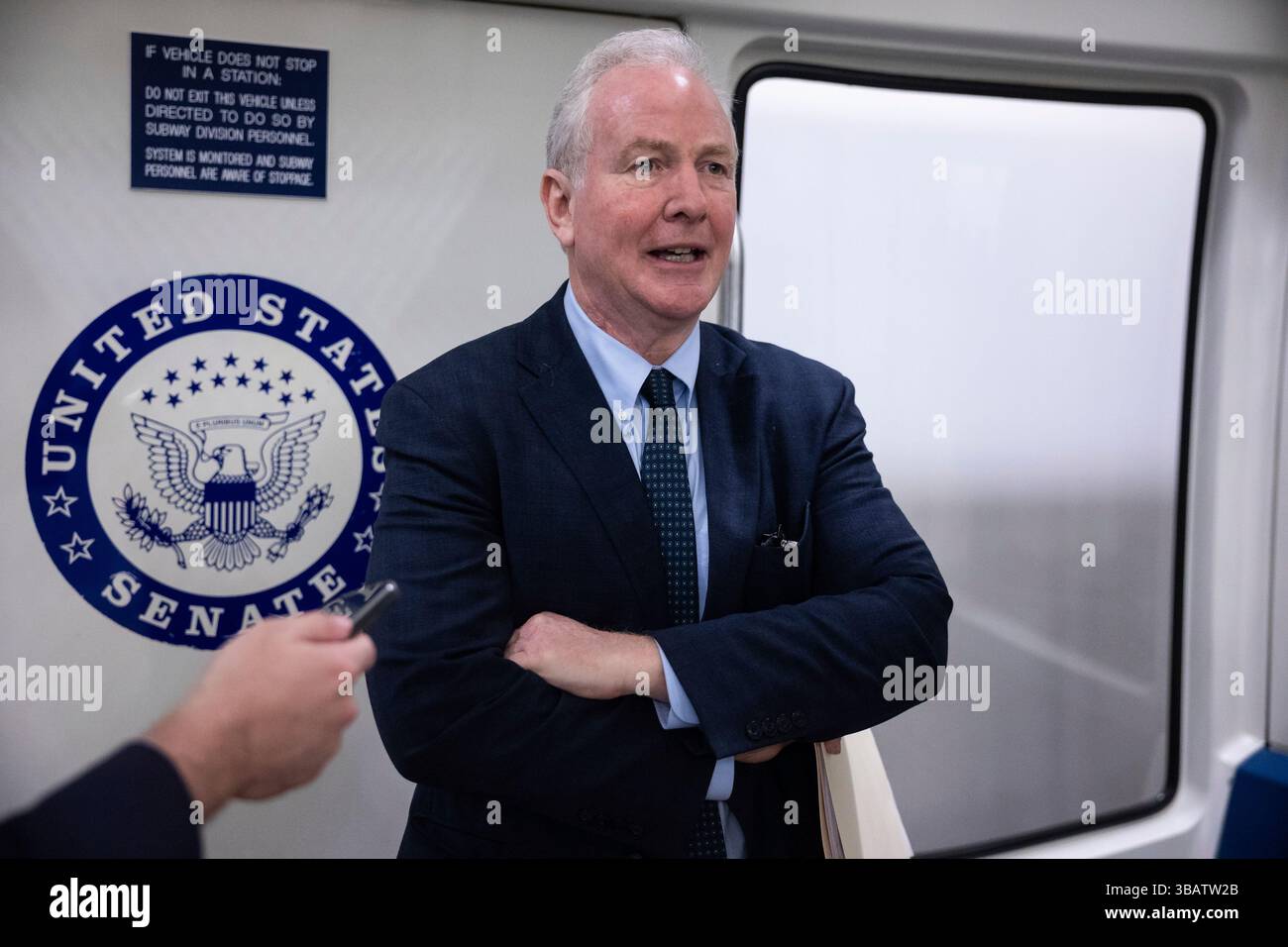 Sen. Chris Van Hollen (D-Md.) speaks with reporters on Capitol Hill May ...